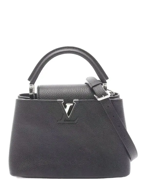 LOUIS VUITTON 2018 Taurillon Capucines Bb Satchel - Black