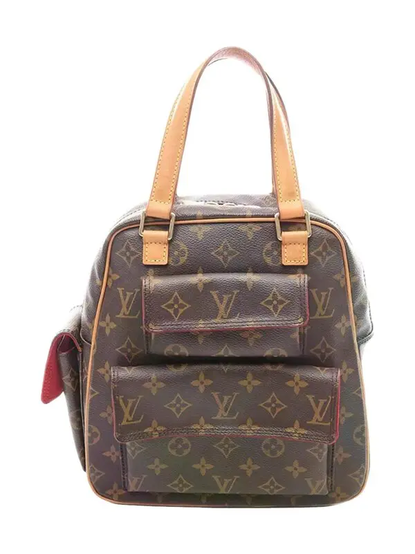LOUIS VUITTON 2003 Monogram Excentri Cite Handbag - Brown