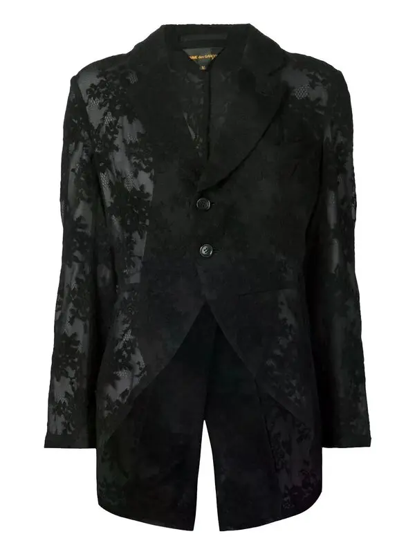 Comme Des Garçons Lace Blazer - Black