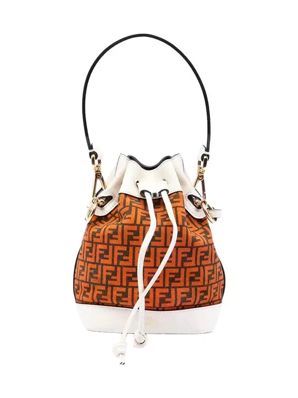 Fendi Mini Zucca Mon Tresor Bucket Bag - Orange