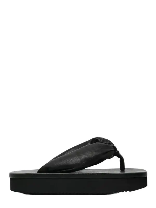 Rick Owens Leather Sandals - Black