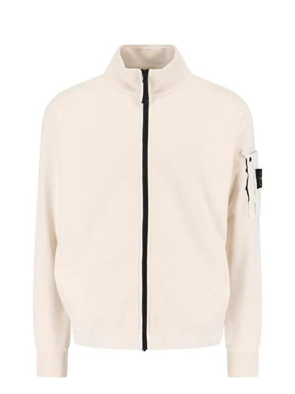 Stone Island 6100018 Cotton Sweatshirt - White