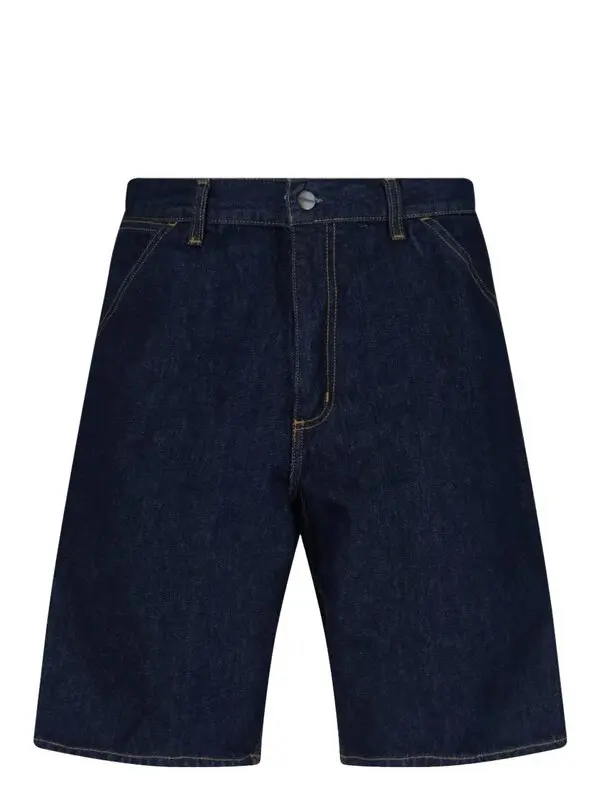 Carhartt Work In Progress Single Knee Bermuda Shorts - Blue