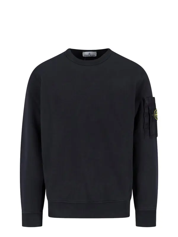 Stone Island Compass' Sweatshirt - Black