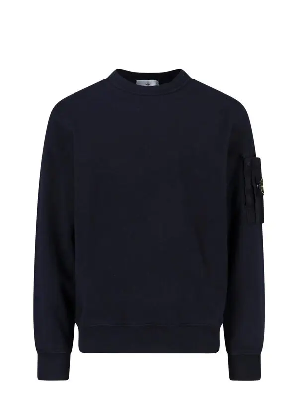 Stone Island Compass Cotton Sweatshirt - Blue