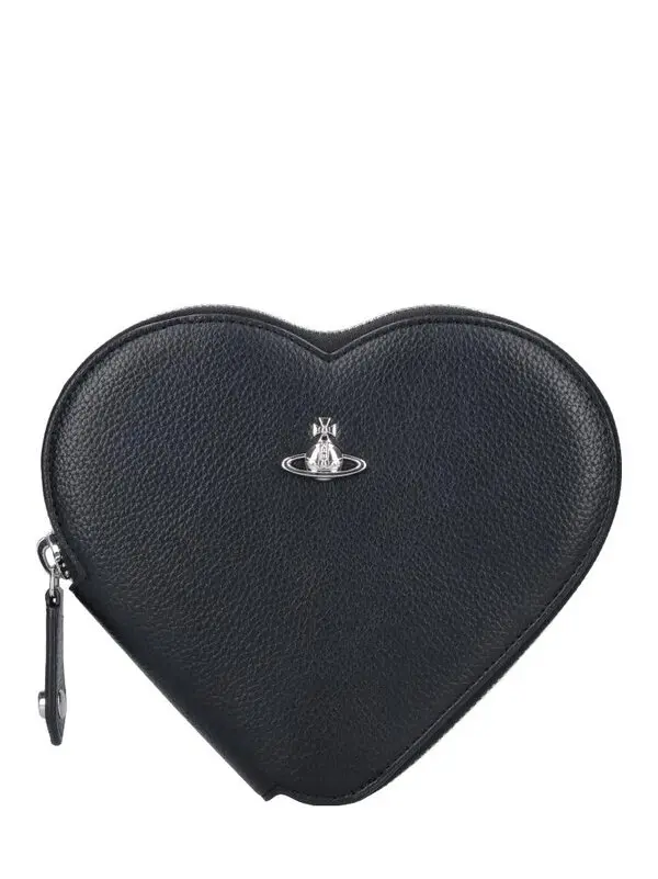 VIVIENNE WESTWOOD Heart Crossbody Bag - Black