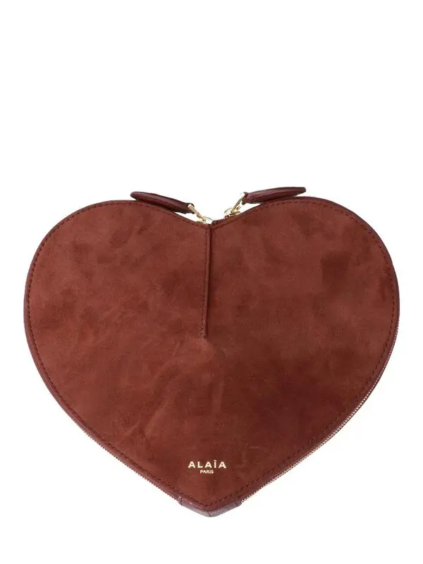 Alaïa Le Cœur Shoulder Bag - Brown