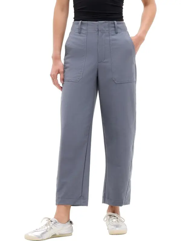 Athleta Skyline High Rise Barrel Leg Pant - Slate