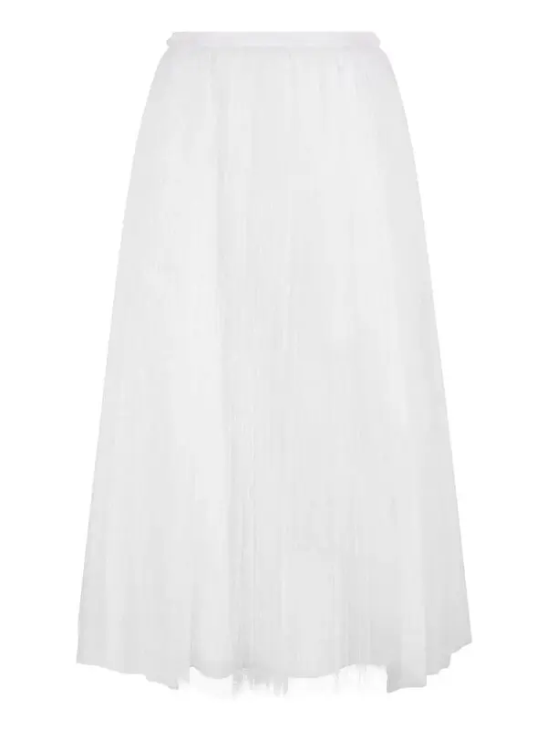 Valentino Garavani Elasticated-waistband Skirt - White