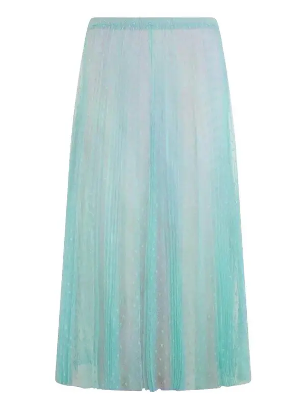 Valentino Garavani Pleated Skirt - Blue