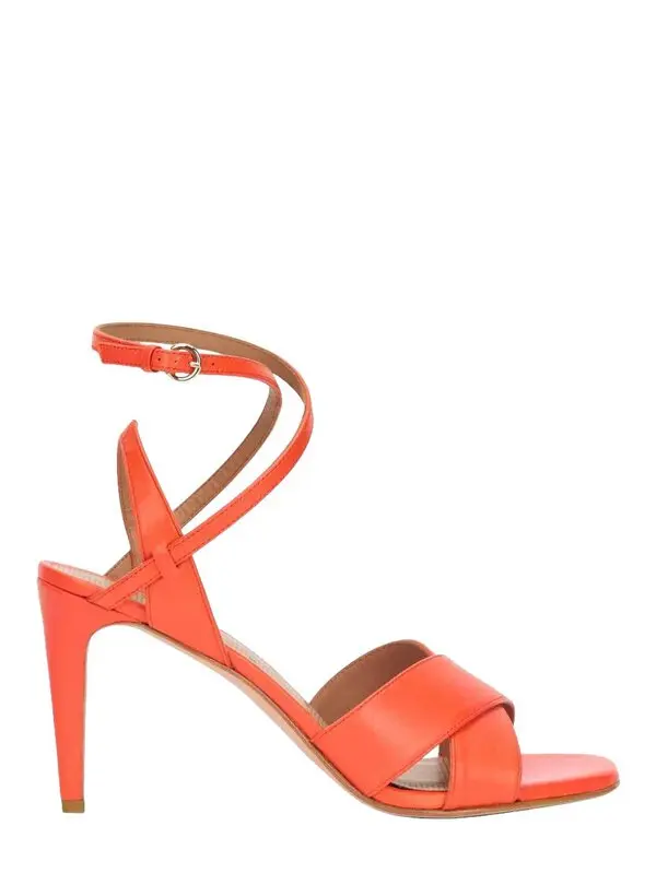 Red Valentino Criss-cross Strap Sandals - Orange