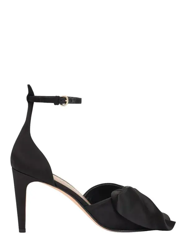Red Valentino Bow-detail Sandals - Black
