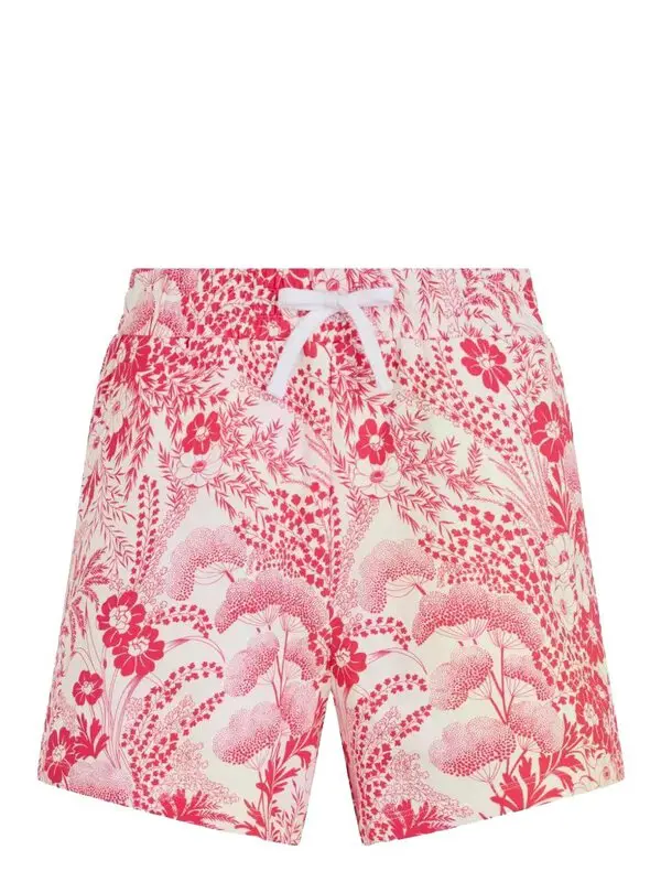 Valentino Garavani Floral Print Shorts - White