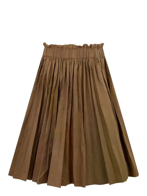 Valentino Garavani Pleated Skirt - Brown