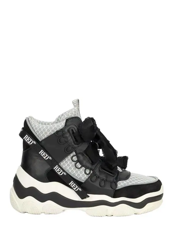 Red Valentino Ribbon-detail Sneakers - Black