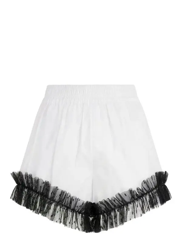Valentino Garavani Ruffled Shorts - White