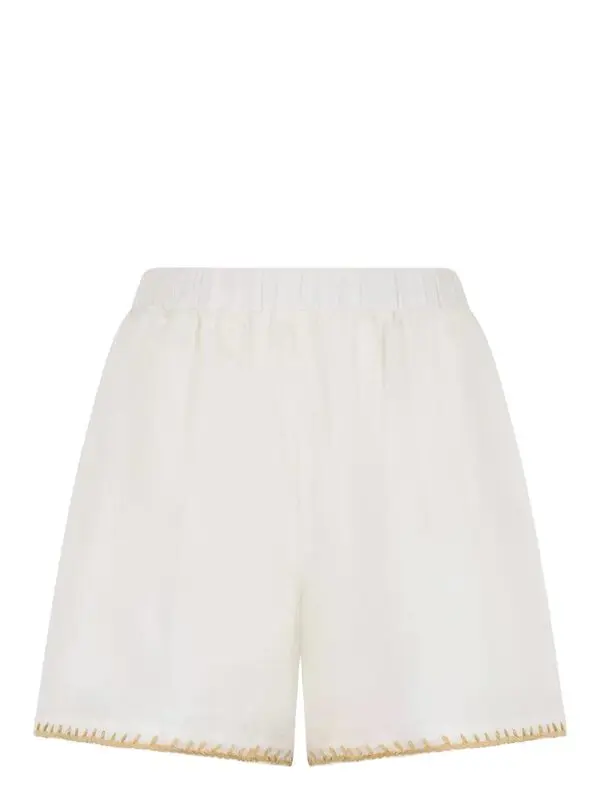 Valentino Garavani Elasticated-waistband Shorts - White