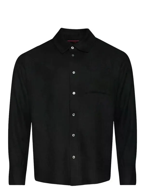 THE ELDER STATESMAN Pashmina Pocket Shirt - Black