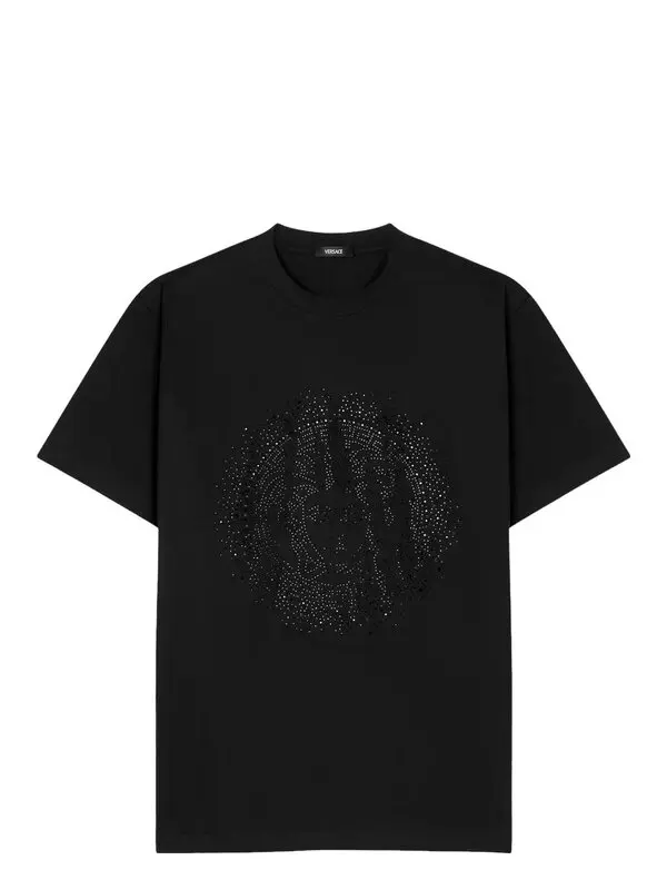 Versace Embellished T-shirt - Black