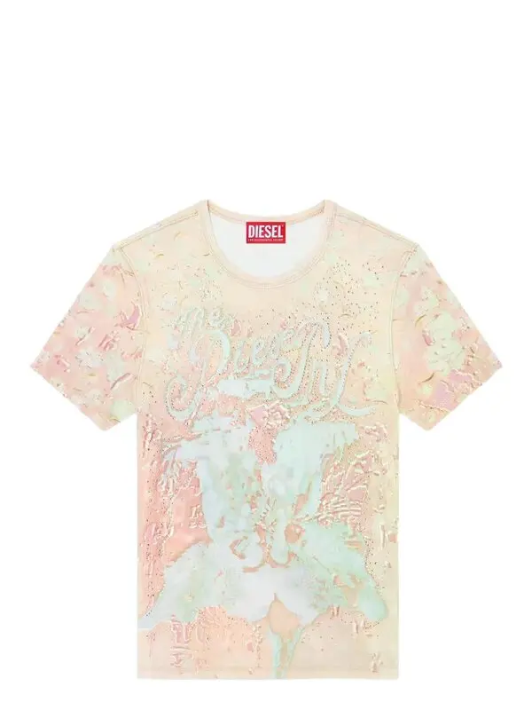 DIESEL® T-bril T-shirt - Pink