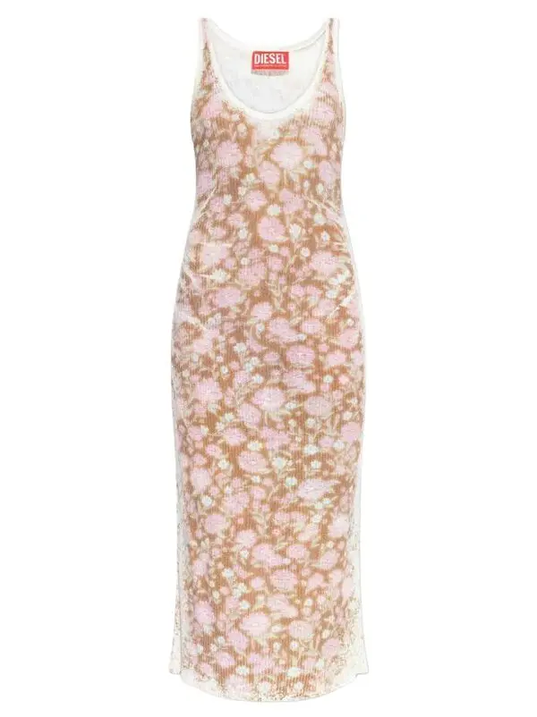 DIESEL M-blom Floral Dress - Neutrals