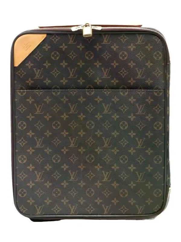 LOUIS VUITTON 2010 Monogram Pegase 45 Travel Bag - Brown