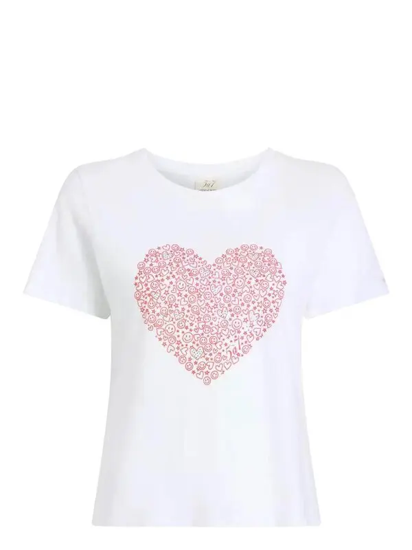 Cinq À Sept Rhinestone-embellished Heart-print T-shirt - White