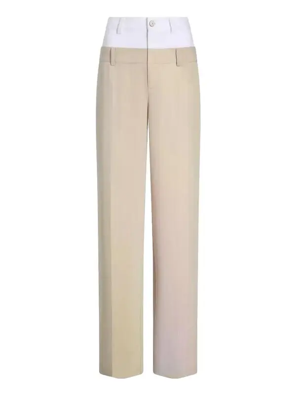 Cinq À Sept Dionne Double-waistband Trousers - Neutrals