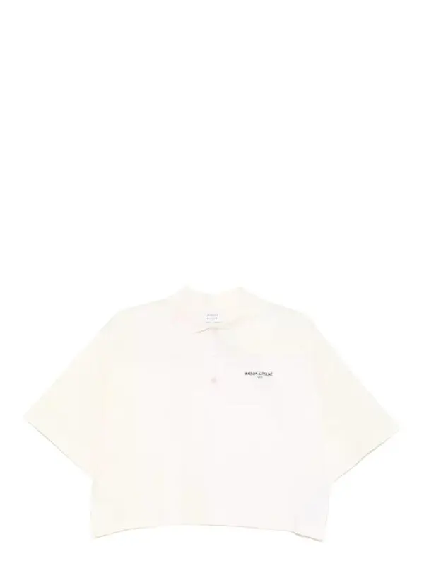 Maison Kitsuné Buttoned Polo Shirt - Neutrals