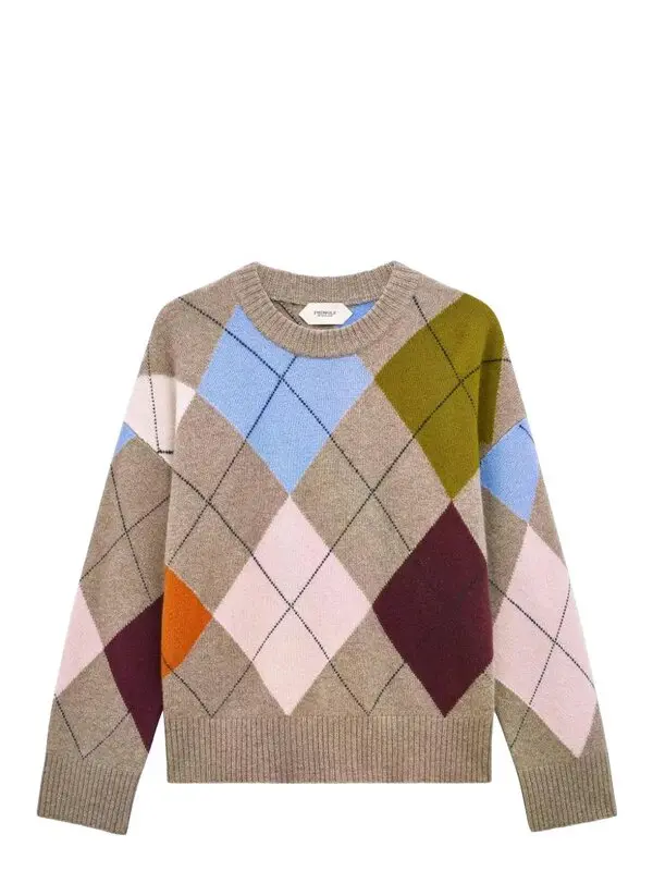 Pringle Of Scotland Argyle Crew-neck Sweater - Neutrals