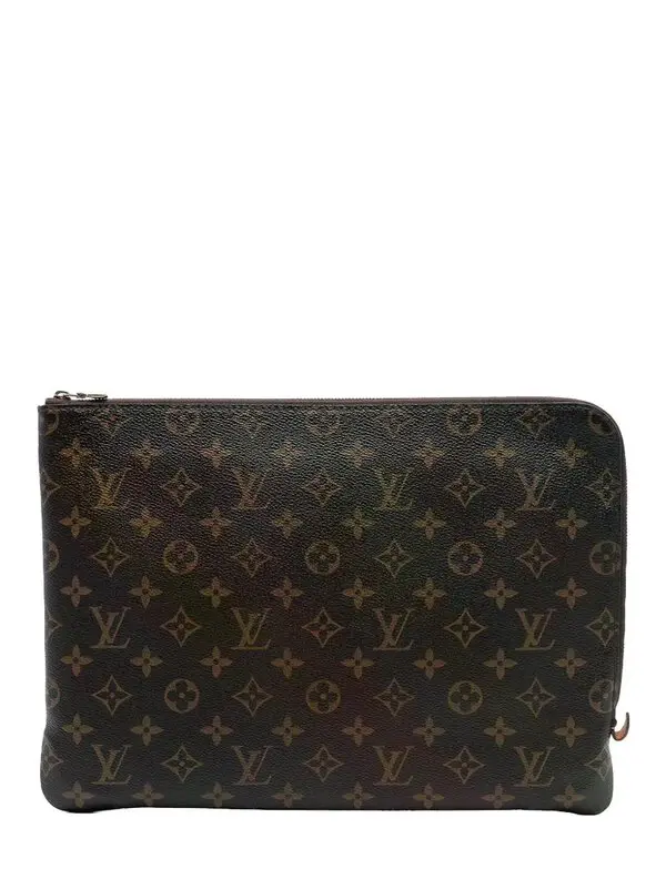 LOUIS VUITTON 2018 Monogram Etui Voyage Mm Clutch - Brown