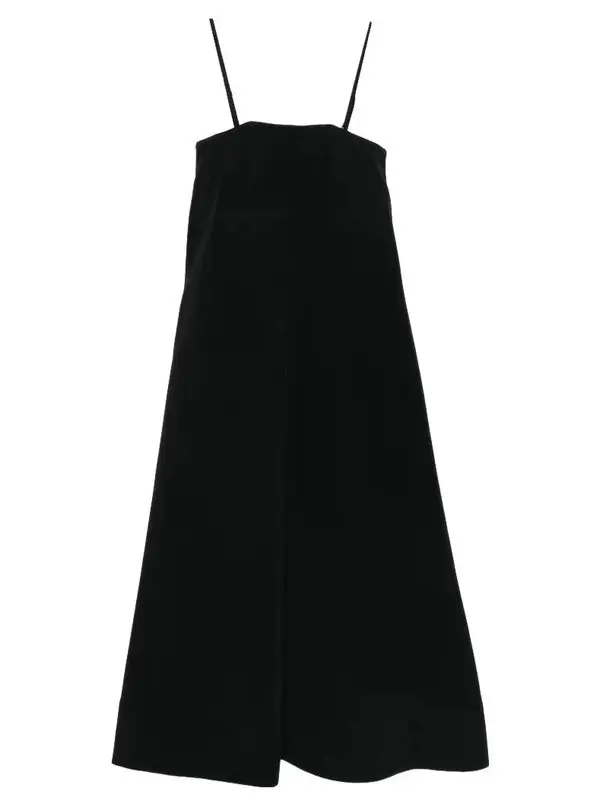 JOSEPH Banna Spaghetti-strap Midi Dress - Black