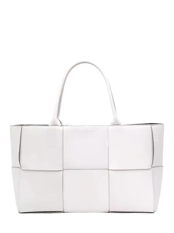 Bottega Veneta Medium Nappa Maxi Intrecciato Arco Tote - White