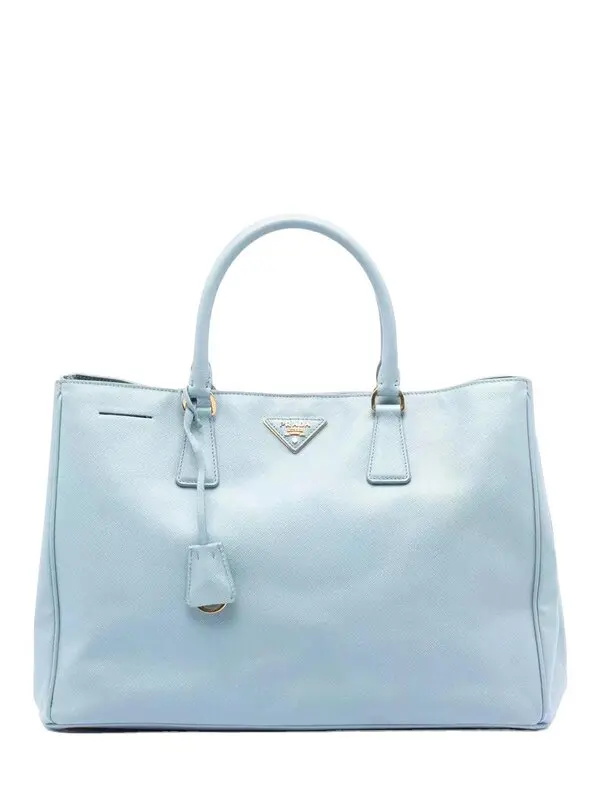 Prada Large Saffiano Lux Galleria Satchel - Blue