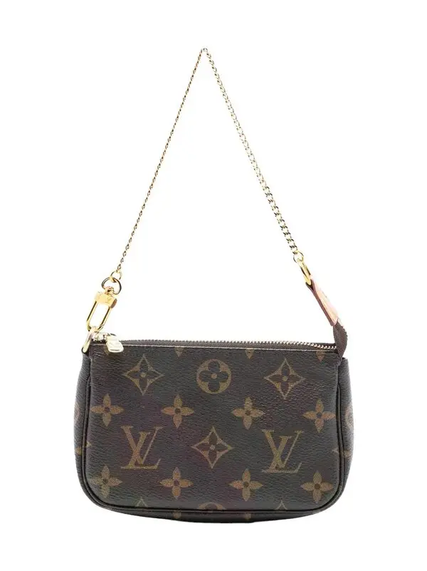 LOUIS VUITTON 2021 Monogram Mini Pochette Accessoires - Brown