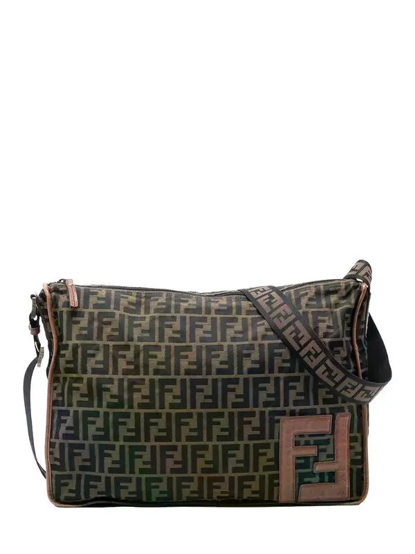 Fendi Zucca Canvas Crossbody Bag - Brown
