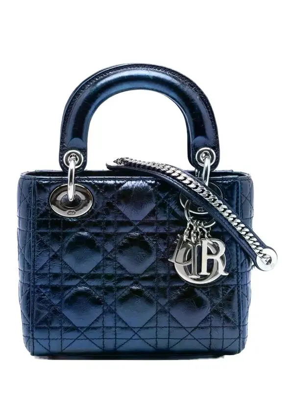 Dior 2014 Mini Lady Satchel - Blue