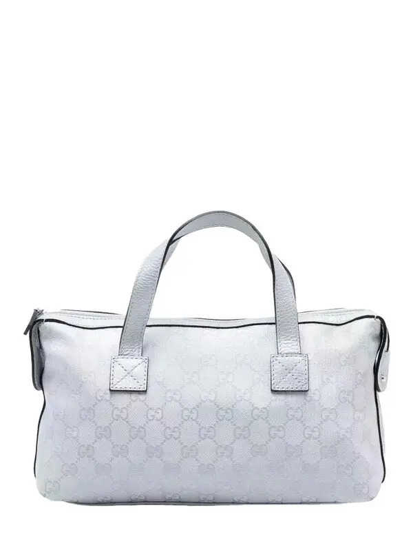 Gucci Gg Canvas Handbag - Silver