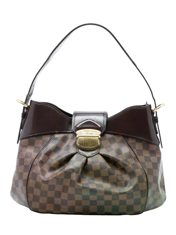 LOUIS VUITTON 2010 Damier Ebene Sistina Mm Shoulder Bag - Brown