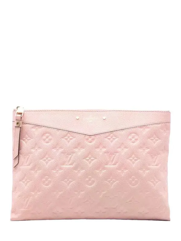 LOUIS VUITTON 2018 Monogram Empreinte Daily Pouch - Pink