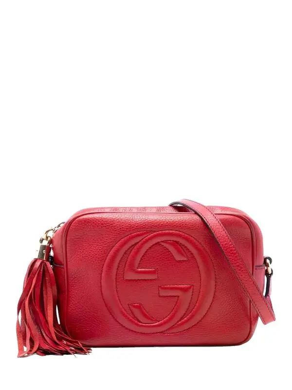 Gucci 2016-2026 Leather Soho Disco Crossbody Bag - Red
