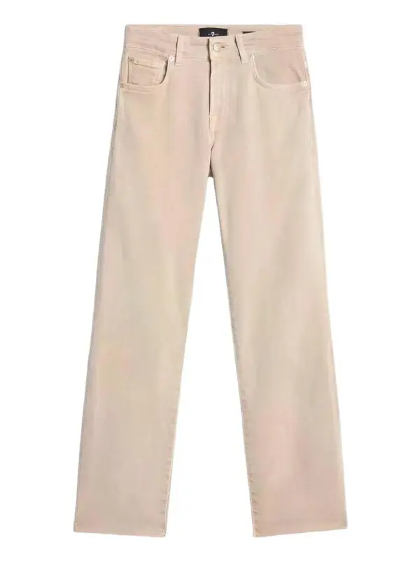 7 For All Mankind Calie Straight Leg Jeans - Neutrals