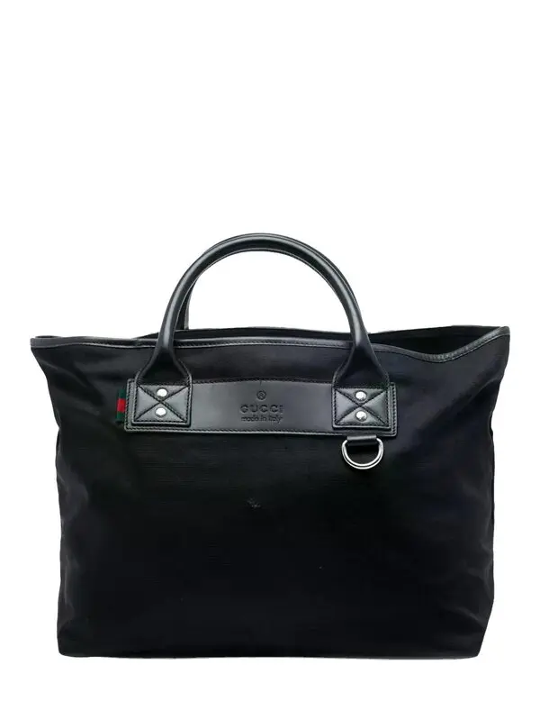 Gucci Nylon Web Business Bag - Black