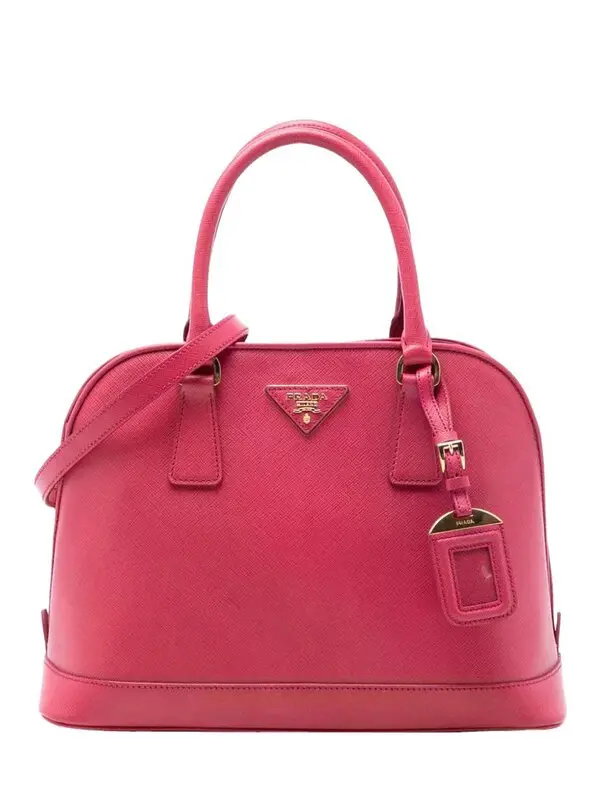 Prada Medium Saffiano Lux Open Promenade Satchel 2010-2025 - Pink
