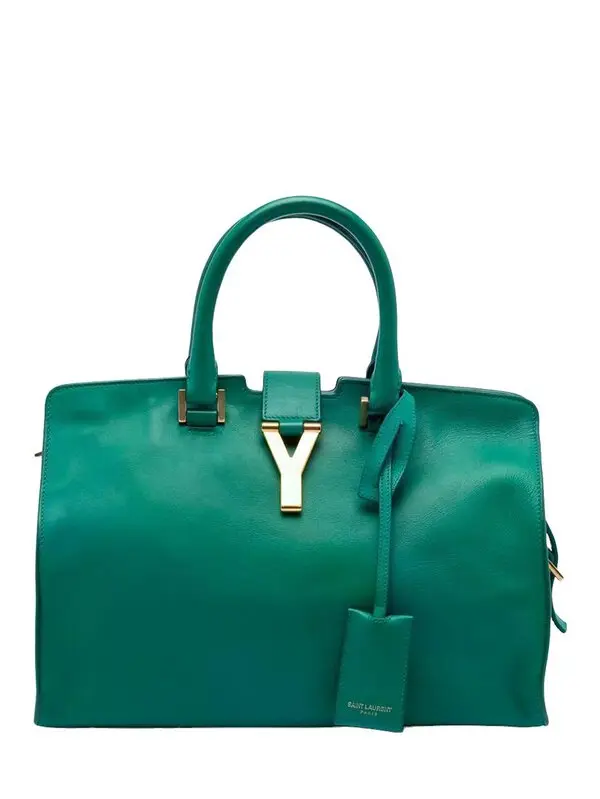Saint Laurent Cabas Chyc Satchel - Green