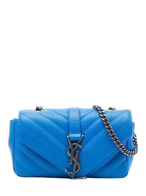Saint Laurent 2015 Classic Monogram Chain Bag - Blue