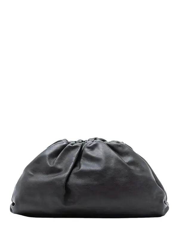 Bottega Veneta 2012-2025 Lambskin The Pouch Clutch Bag - Black