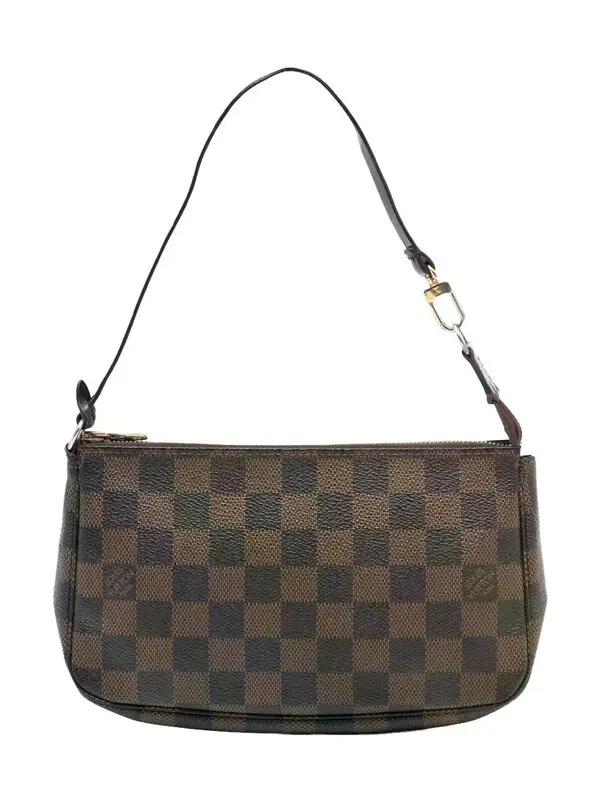 LOUIS VUITTON 2009 Damier Ebene Pochette Accessoires Shoulder Bag - Brown