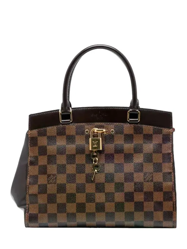 LOUIS VUITTON 2014 Damier Ebene Rivoli Mm Satchel - Brown