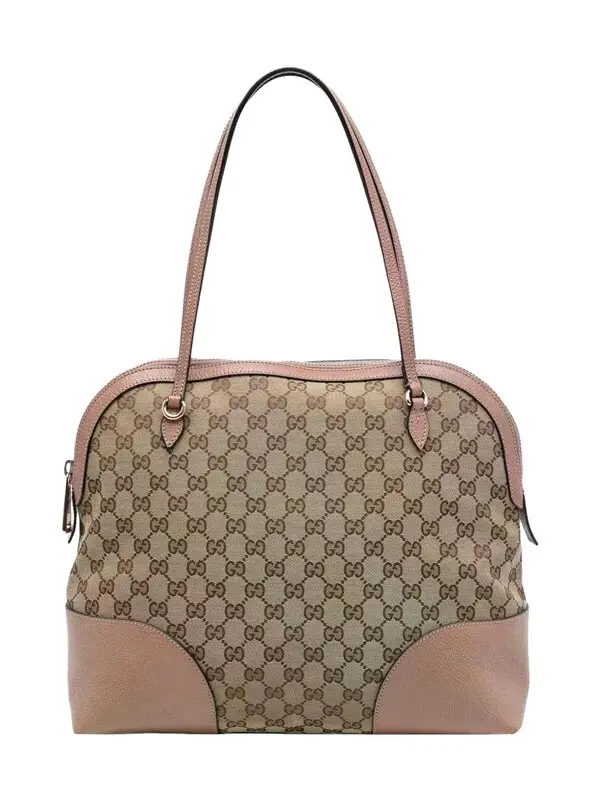 Gucci Gg Canvas Dome Tote Bag - Brown